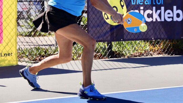 Demonstrating Forehand Drive Shots for Pickleball